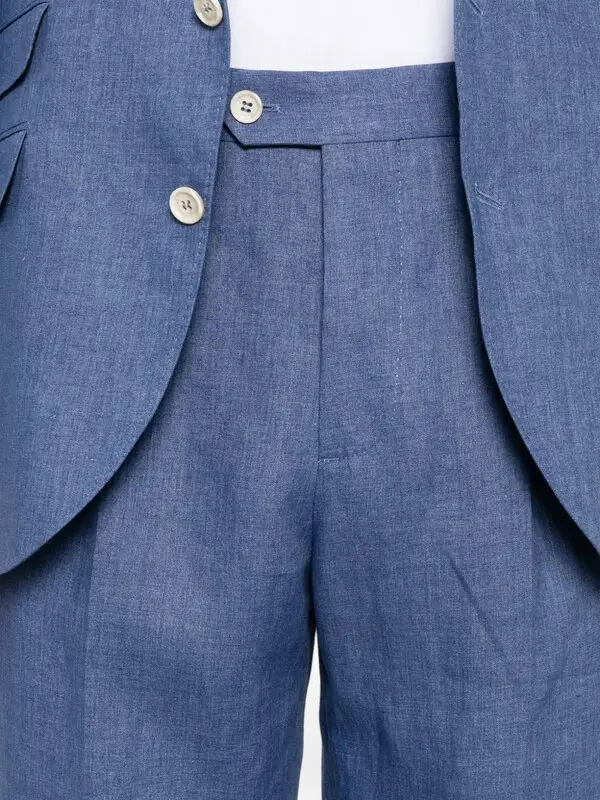 Brunello Cucinelli Linen Single-breasted Suit
