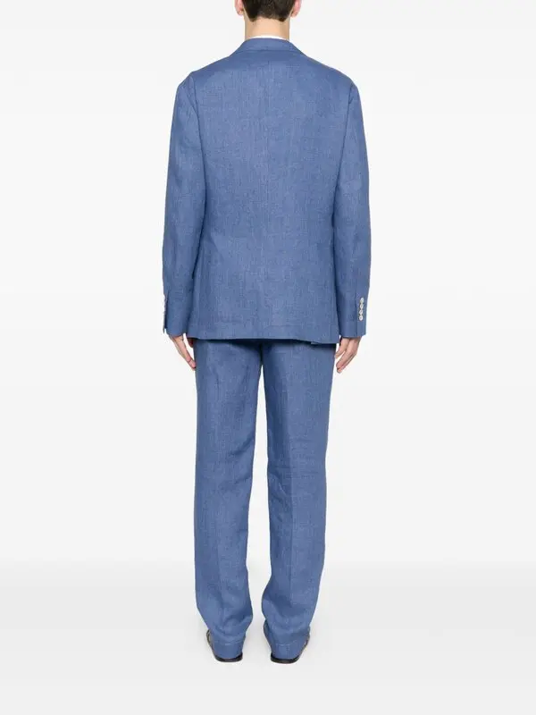 Brunello Cucinelli Linen Single-breasted Suit