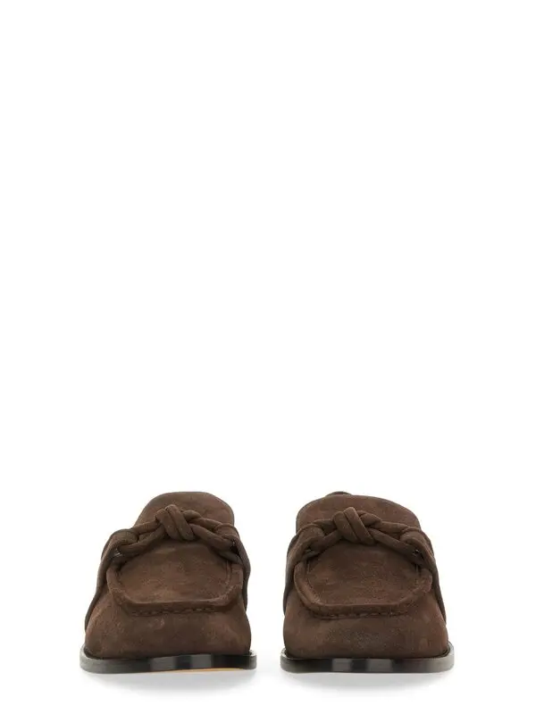 Bottega Veneta Astaire Loafers With Knot Detailing - Brown