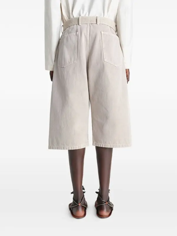 LEMAIRE Lemiare Denim Bermuda Shorts With Belt