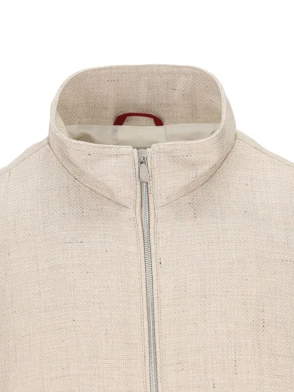 Brunello Cucinelli Silk Blend Blouson Jacket