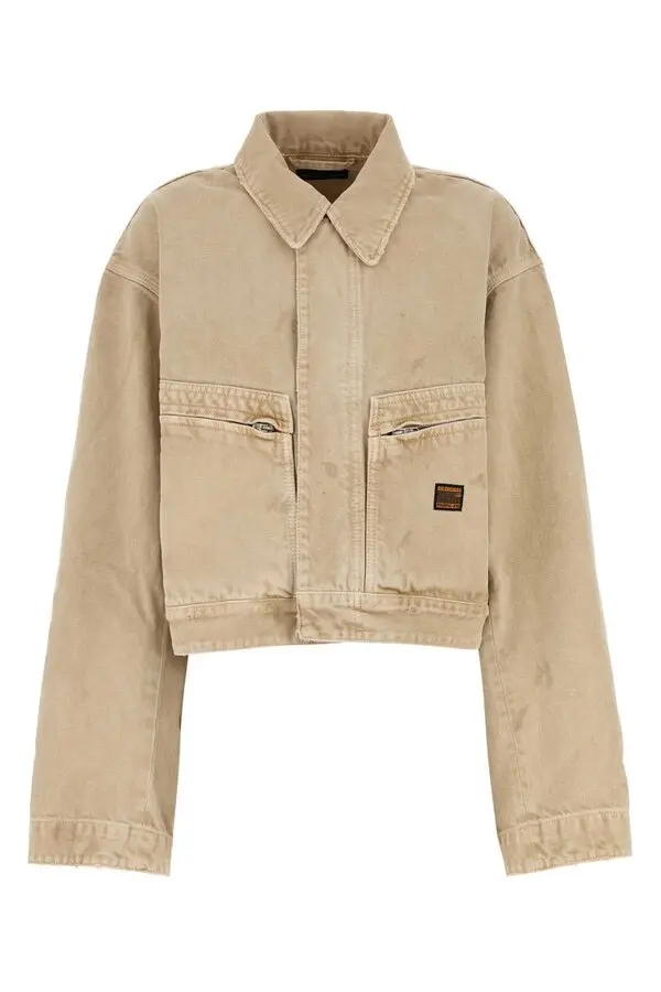 Balenciaga Beige Denim Jacket - Brown