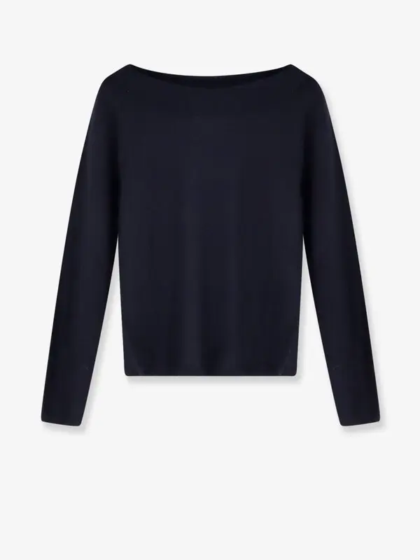 Max Mara Cashmere Boat Neck Sweater With Removable Waistband - Multicolor