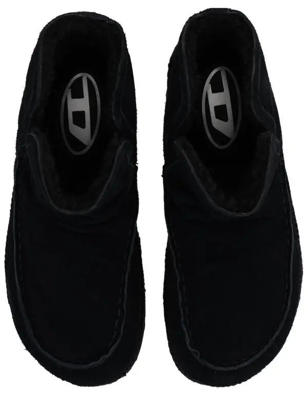 DIESEL® Leather Boots - Black