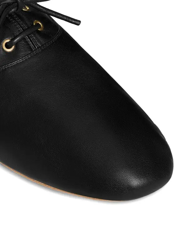 Celine Lambskin Lace-up Ballet Flats