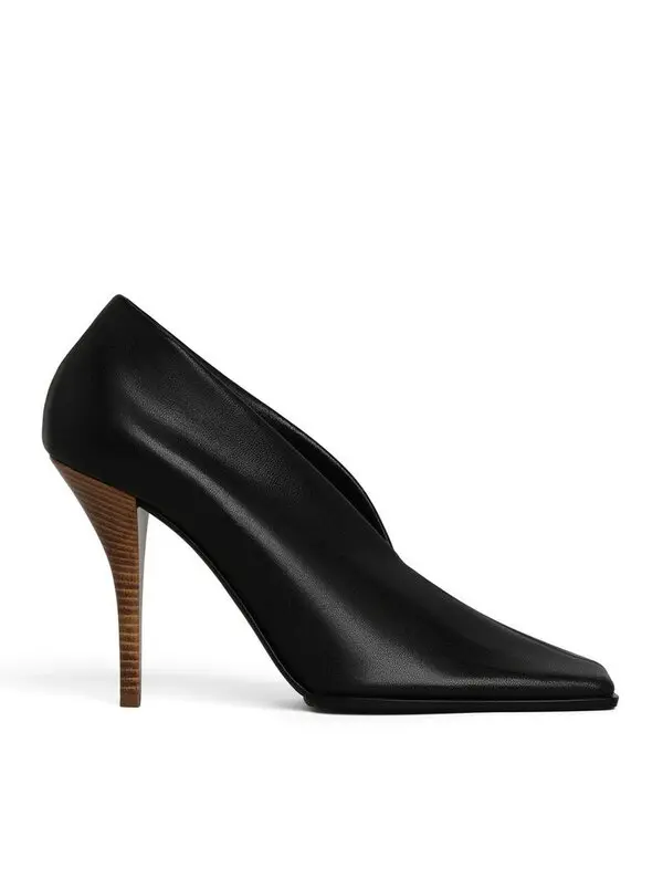 Alaïa Square Toe High-heel Pumps In Nappa Lambskin - Black