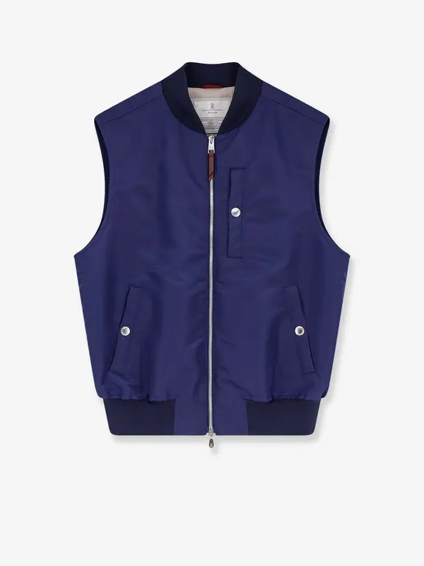 Brunello Cucinelli Water-repellent Nylon Sleeveless Jacket - Multicolor