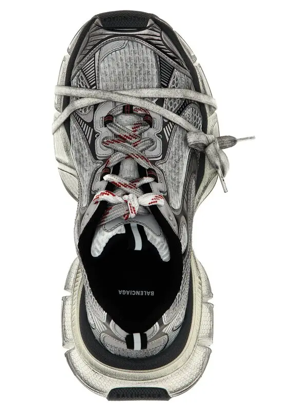 Balenciaga 3xl Mesh And Polyurethane Sneakers - Gray