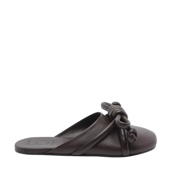 Loewe Flamenco Knot Mules - Brown