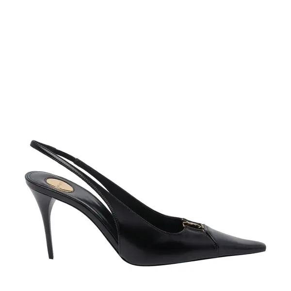 Saint Laurent Babylone Slingback Heels - Black