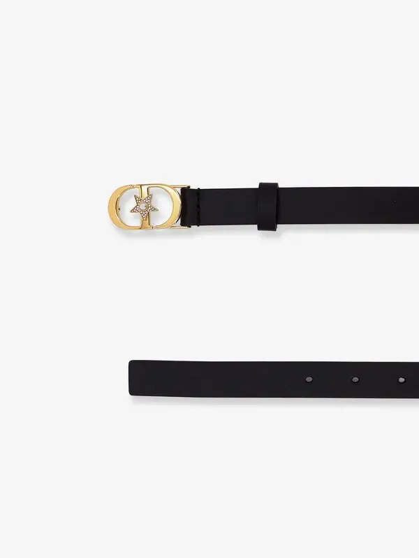 Dior Lucky 30 Montaigne Star Leather Belt - Multicolor