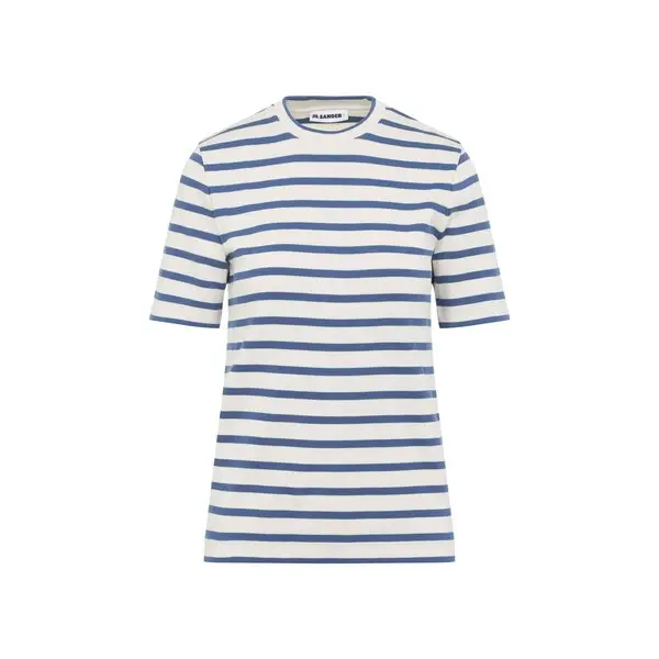 JIL SANDER Striped Cotton T-shirt
