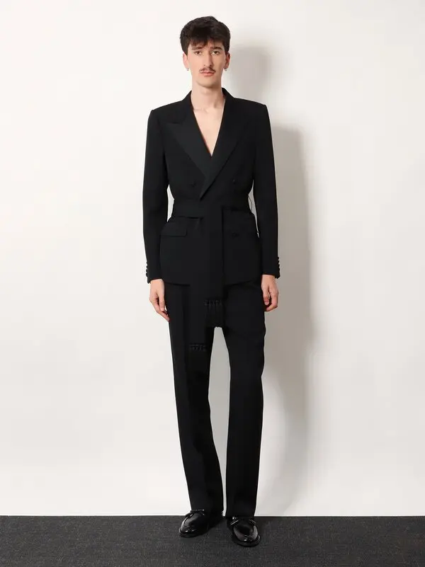 Valentino Garavani Virgin Wool Tailored Trousers - Multicolor