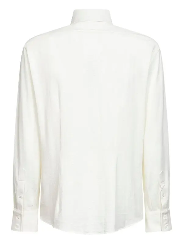 Brunello Cucinelli Linen And Cotton Blend Shirt - Multicolor