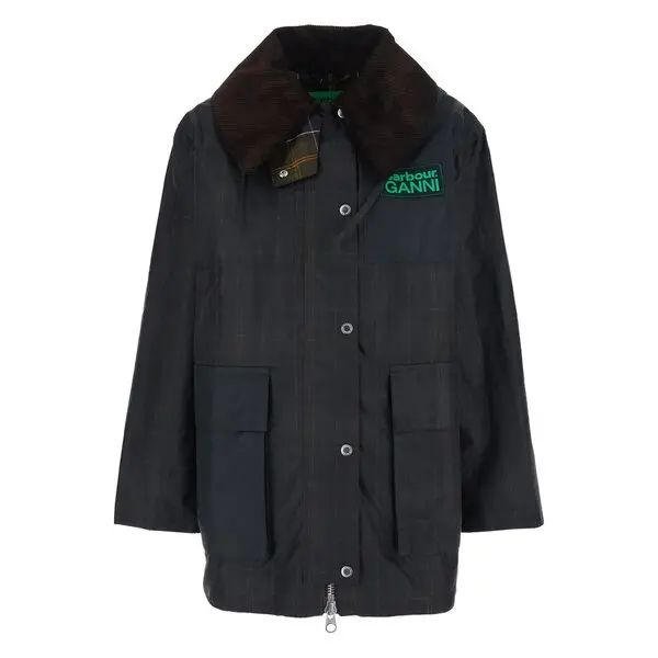 BARBOUR X GANNI Hooded Parka Coat