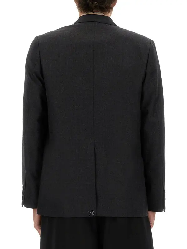Dries Van Noten Wool Double Breasted Jacket - Gray
