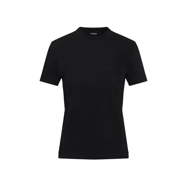 Jacquemus Le Grosgrain Cotton T-shirt - Black