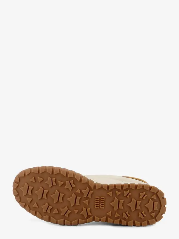 Miu Miu Technical Fabric And Suede Lace-up Sneakers - Multicolor