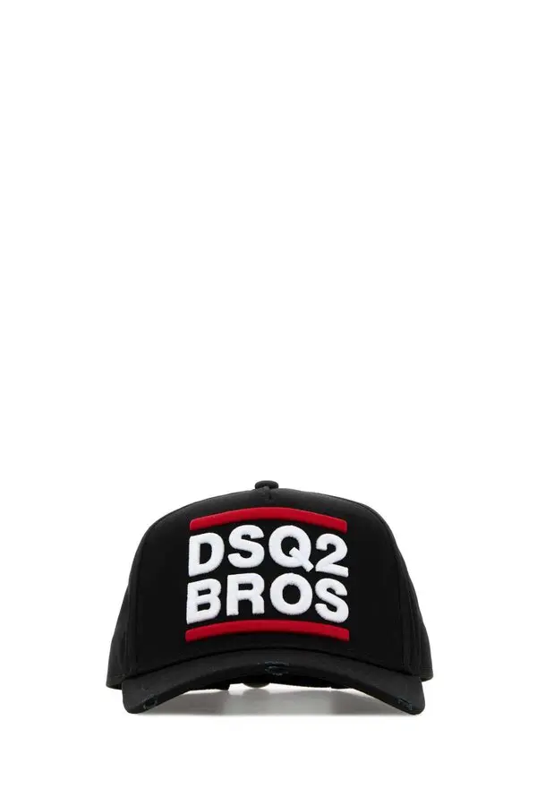 Dsquared2 Cotton Baseball Cap - Black