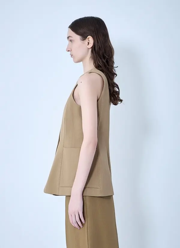 Max Mara Tailored Cotton Vest - Multicolor