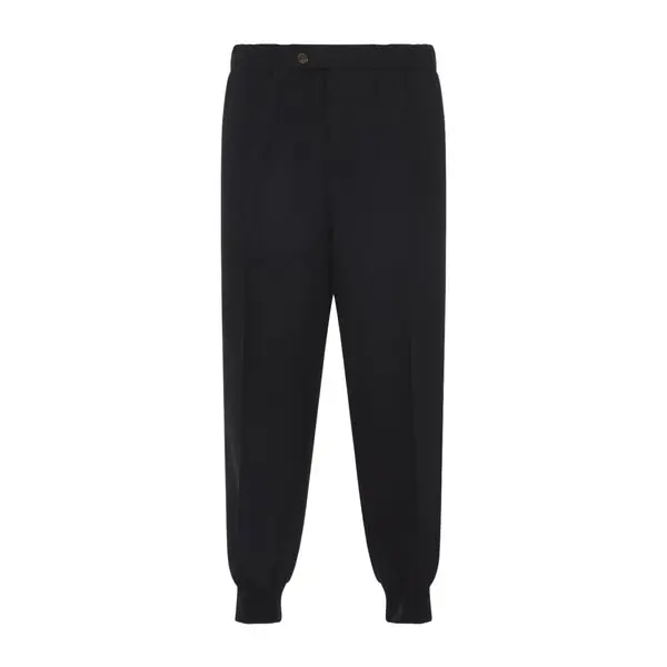 LANVIN Virgin Wool Track Pants - Black