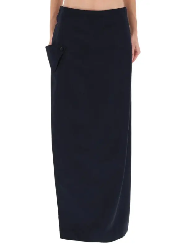 JEAN PAUL GAULTIER The Wraparound Pants Skirt - Blue