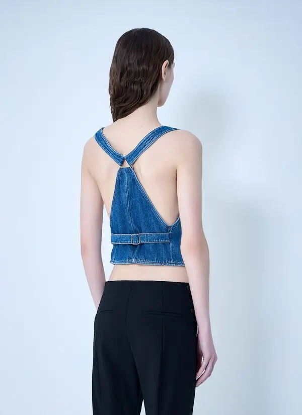 Sportmax Denim Vest - Blue