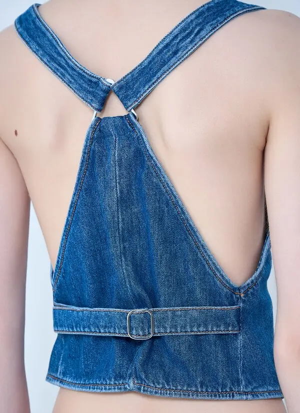 Sportmax Denim Vest - Blue