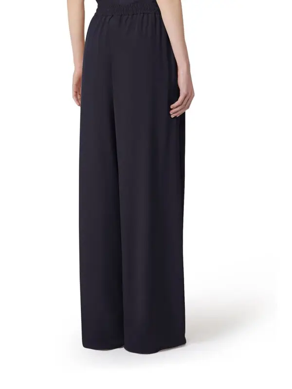 Max Mara Wide Leg Silk Trousers - Multicolor