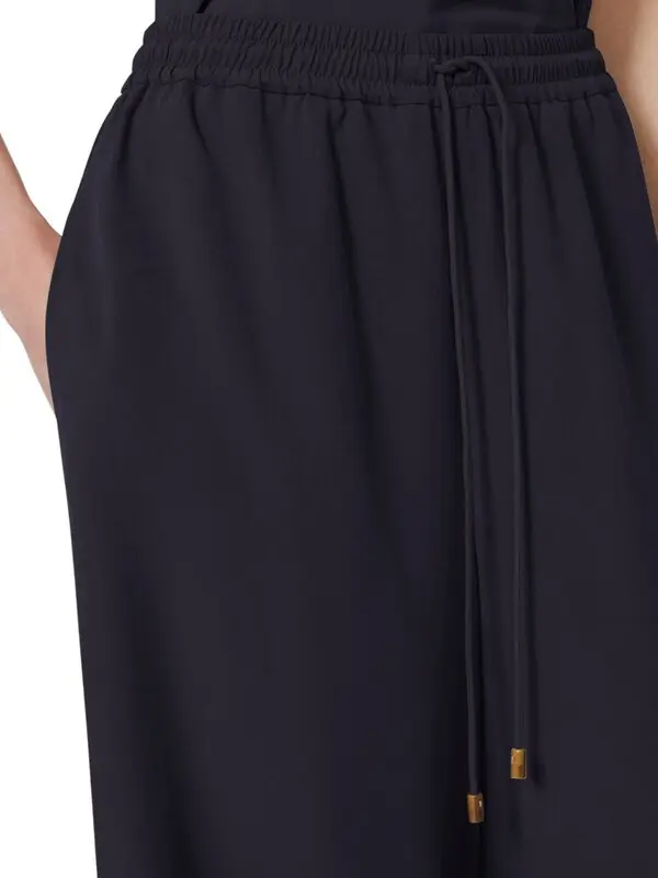 Max Mara Wide Leg Silk Trousers - Multicolor