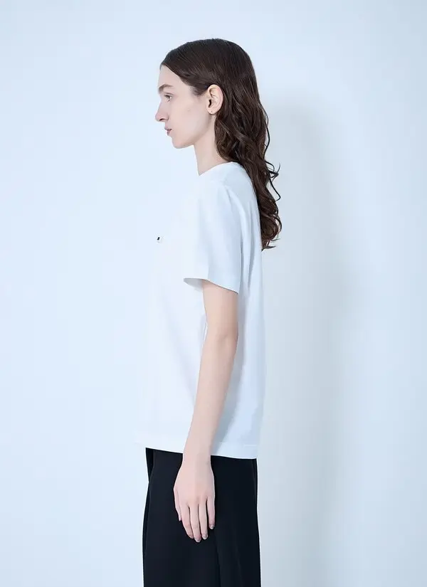Jacquemus Cotton T-shirt With Logo Motif - White