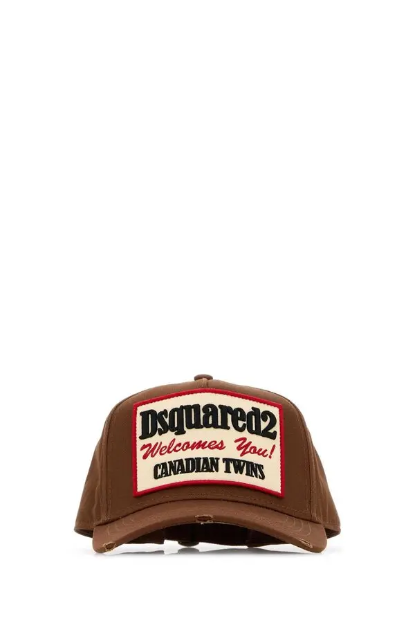 Dsquared2 Cotton Baseball Cap - Brown