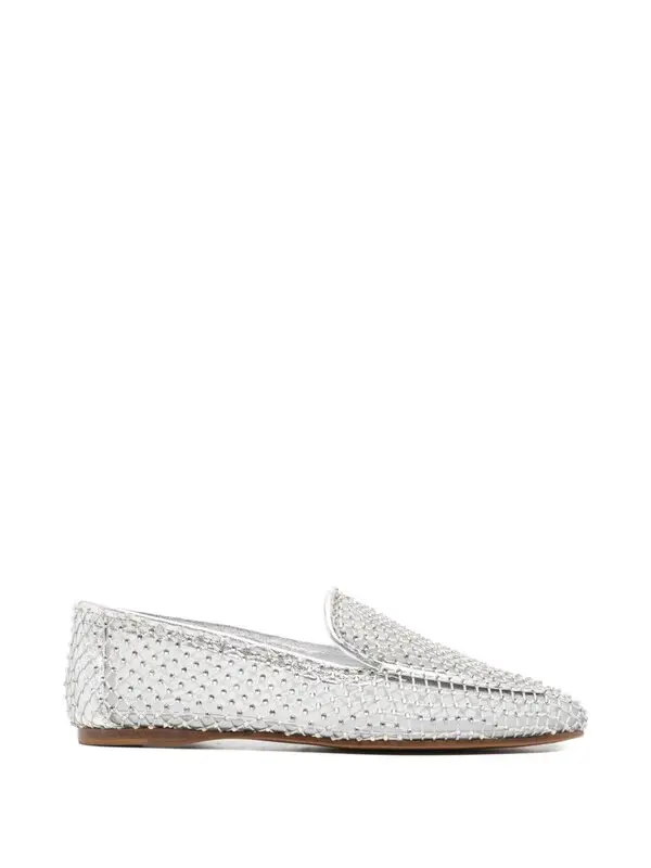 FORTE_FORTE Embellished Mesh Loafers