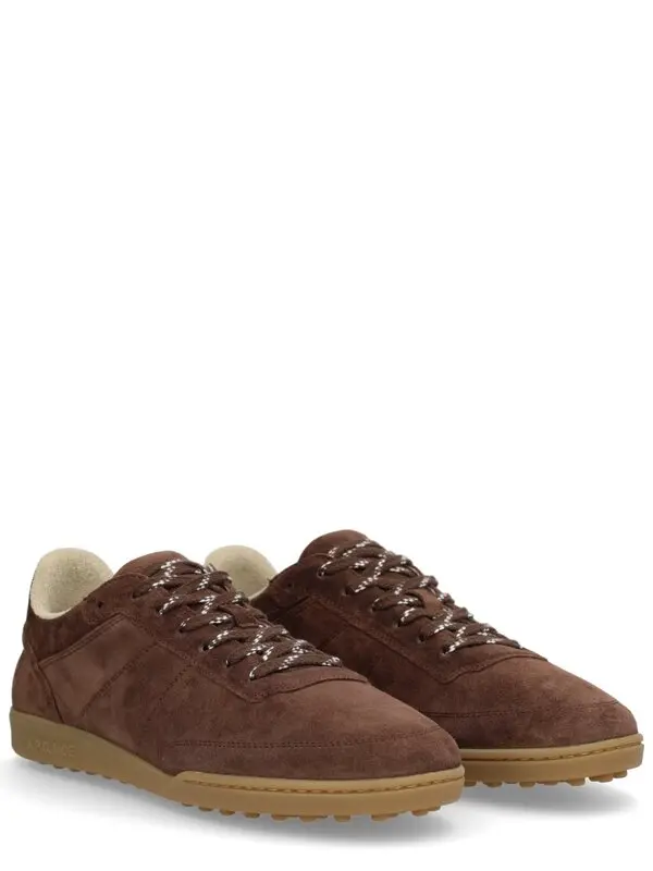 A.p.c. Moe Calfskin Lace-up Sneakers - Brown