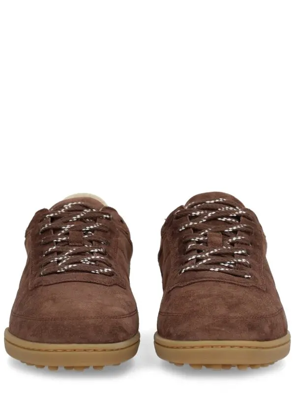 A.p.c. Moe Calfskin Lace-up Sneakers - Brown
