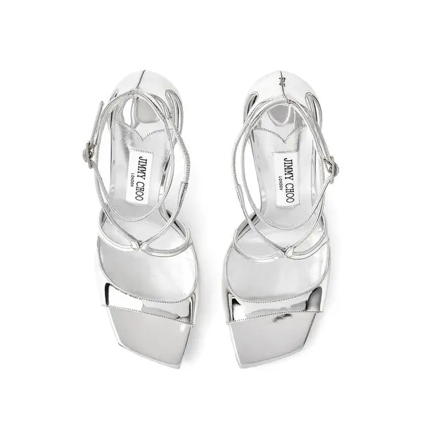 JIMMY CHOO Tone Patent Leather Stiletto Sandals