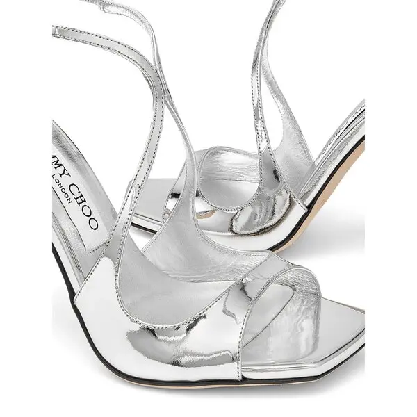 JIMMY CHOO Tone Patent Leather Stiletto Sandals
