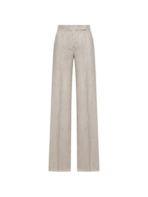 Max Mara Linen Trousers - Multicolor