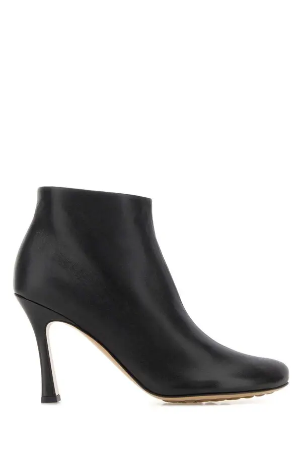 Bottega Veneta Nappa Leather Rana Ankle Boots - Black