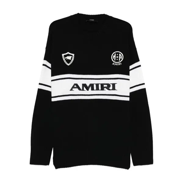 Amiri Striped Emblem Knit Jumper