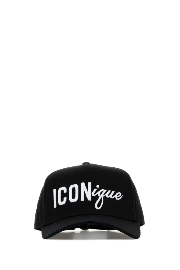 Dsquared2 Cotton Baseball Cap - Black