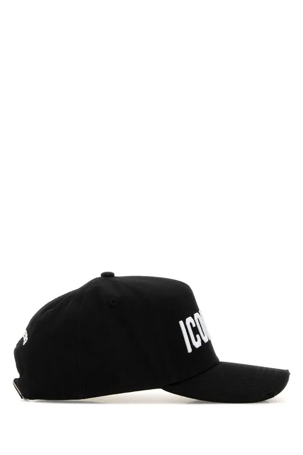 Dsquared2 Cotton Baseball Cap - Black