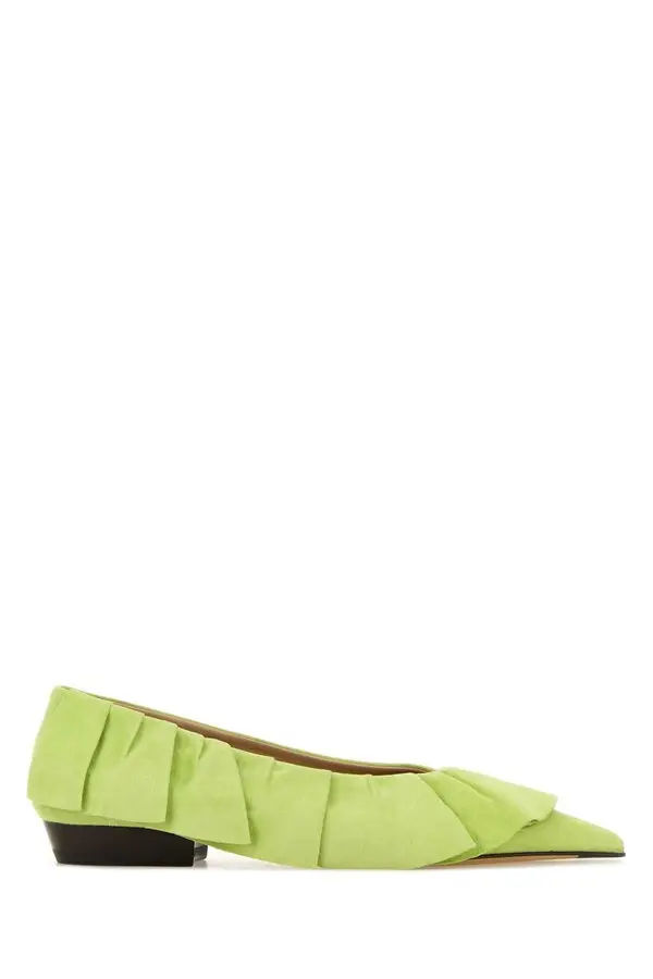 JW Anderson Suede Ballerinas - Green