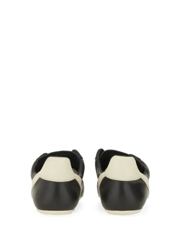 Rick Owens Leather Minimal Sneaker - Black