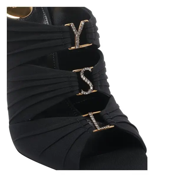 Saint Laurent Emilie Pump Sandals - Black