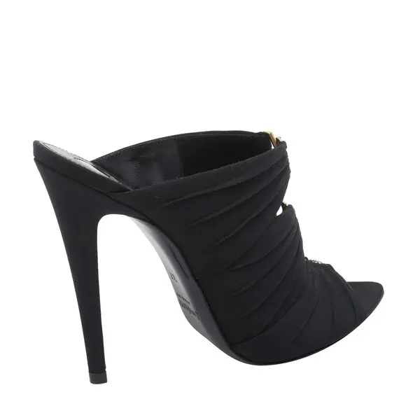 Saint Laurent Emilie Pump Sandals - Black
