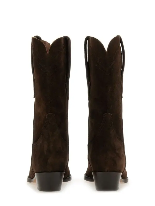 Paris Texas Hilda Suede Boots - Brown