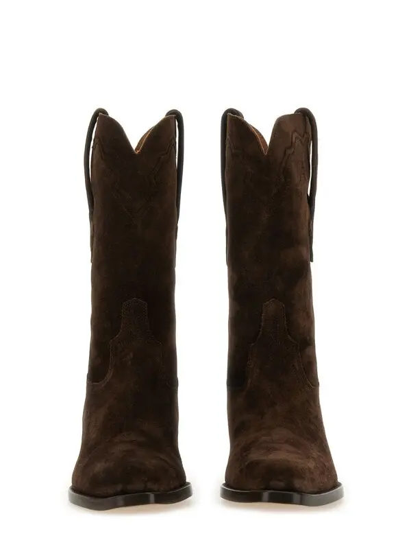 Paris Texas Hilda Suede Boots - Brown