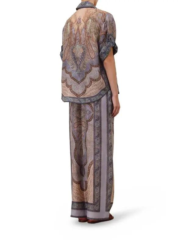 Zimmermann Wanderlust Printed Silk Wide-leg Trousers - Multicolor