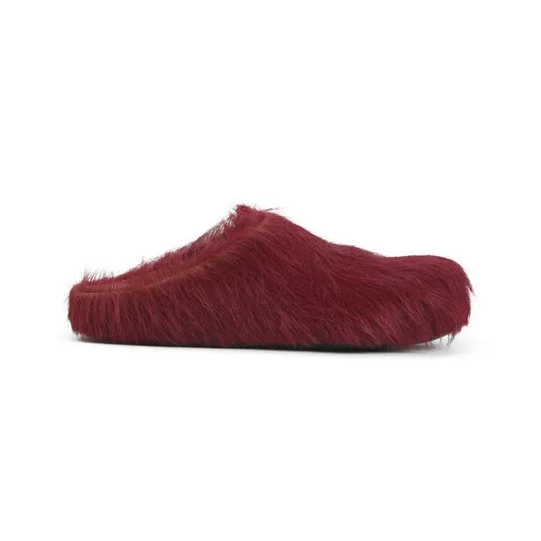 Marni Calf Hair Fussbett Mules - Multicolor
